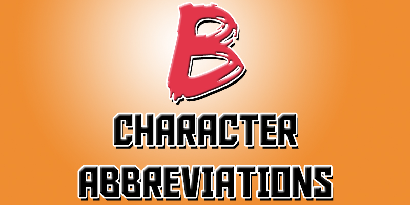 B Character Abbriviations - Computersadda