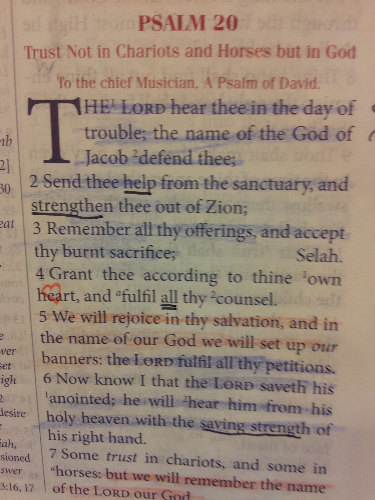 The Talbert Report Psalm 20 the-talbert-report-psalm-20
