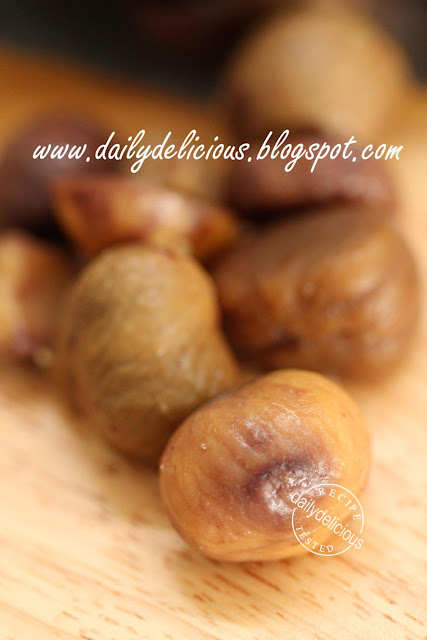 dailydelicious: Home Made Chestnut Paste: Marrons Paste