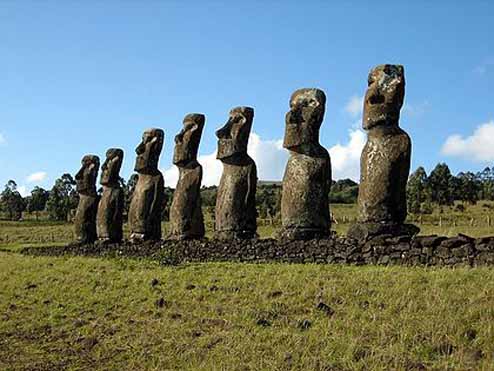 Moai ~ Beautiful Places In The World