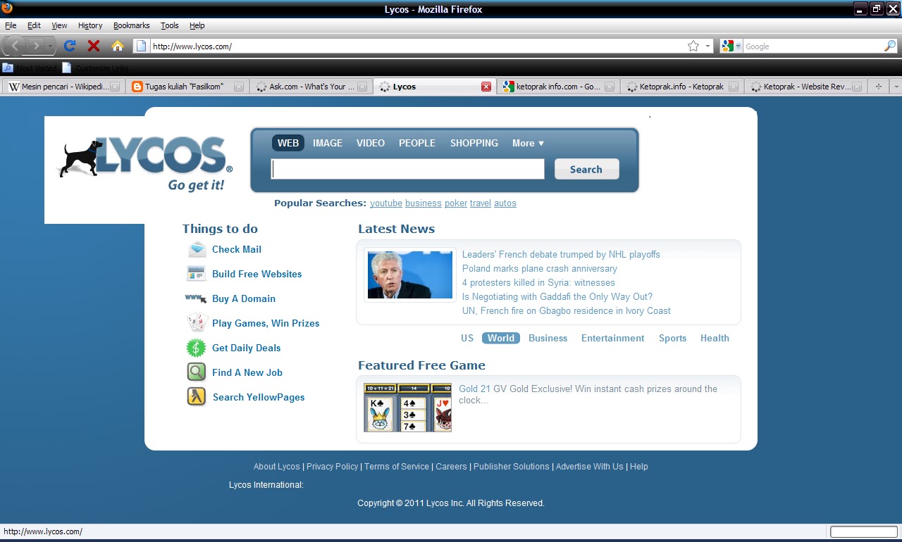 Tugas kuliah "Fasilkom": Analisis Macam_Macam Search Engine