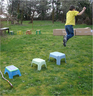 The Ovard Family: Homemade Obstacle Course