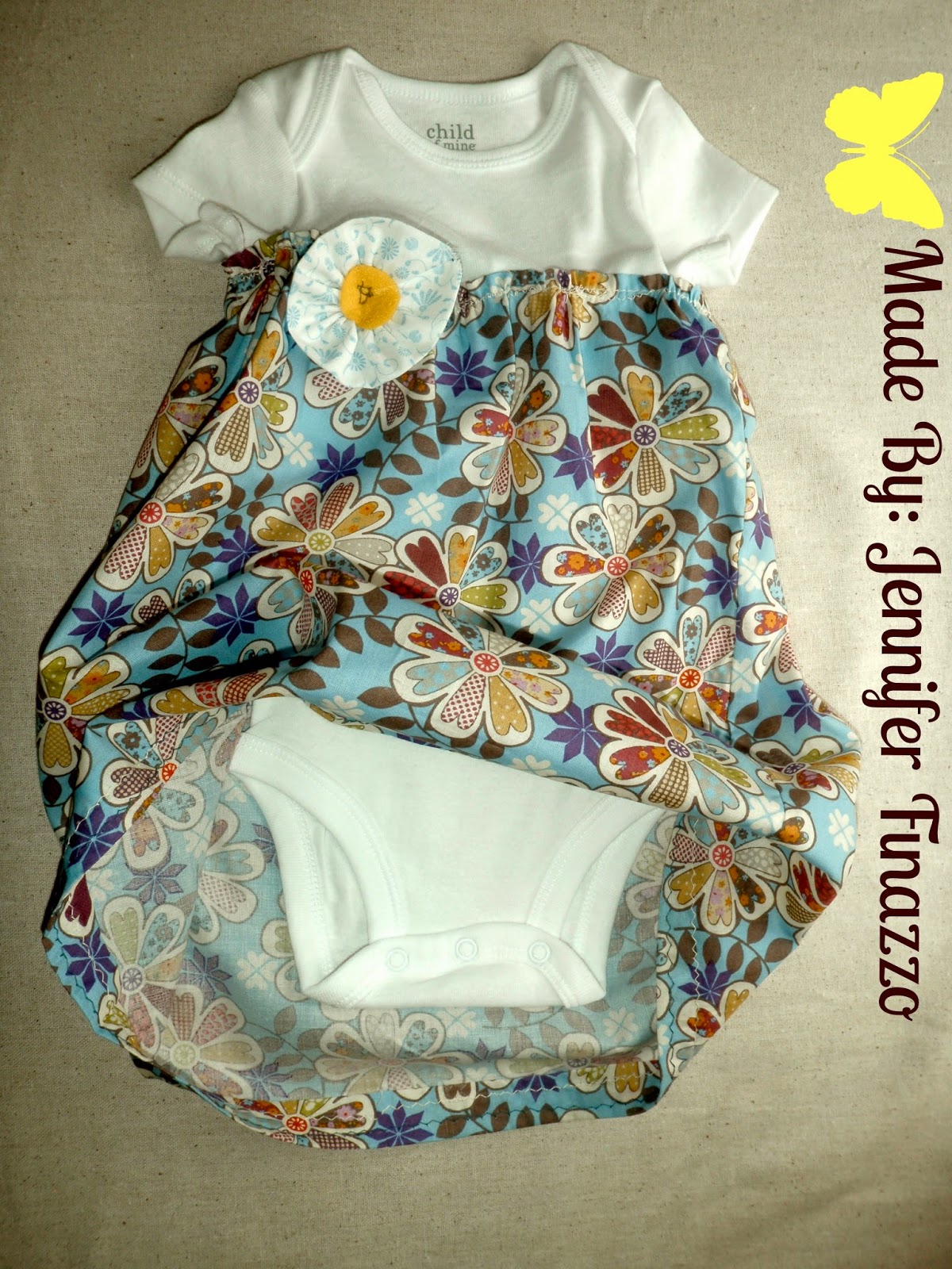 Jennifer E. Finazzo: Onesie Dress {Tutorial}