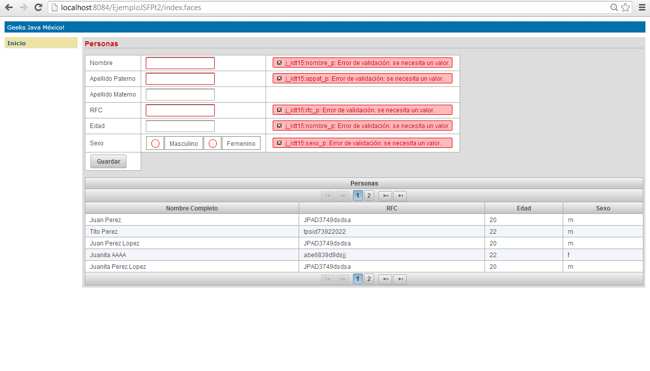 Geeks Java México: JavaServer Faces y PrimeFaces utilizando Maven y ...