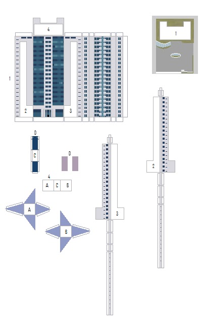 Papercrafts de rascacielos de México: Torre Rembrandt