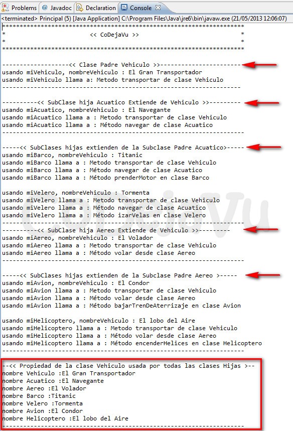 CoDejaVu: Herencia en Java