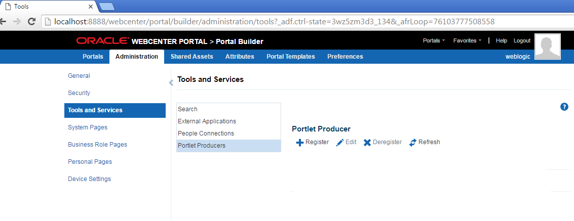 Java Oracle Adf Webcenter Portal Tricks And Techniques How To Create A Remote Portlet And
