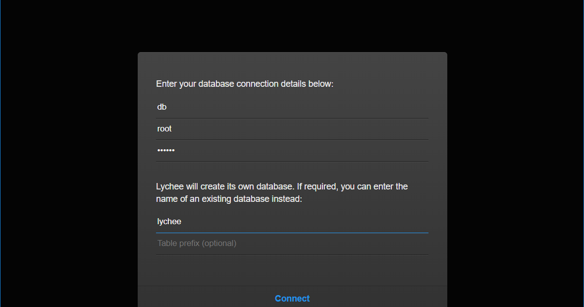 serverあれこれ: DockerでLychee、MariaDBがインストールされたコンテナ(Alpine 3.7)を構築する