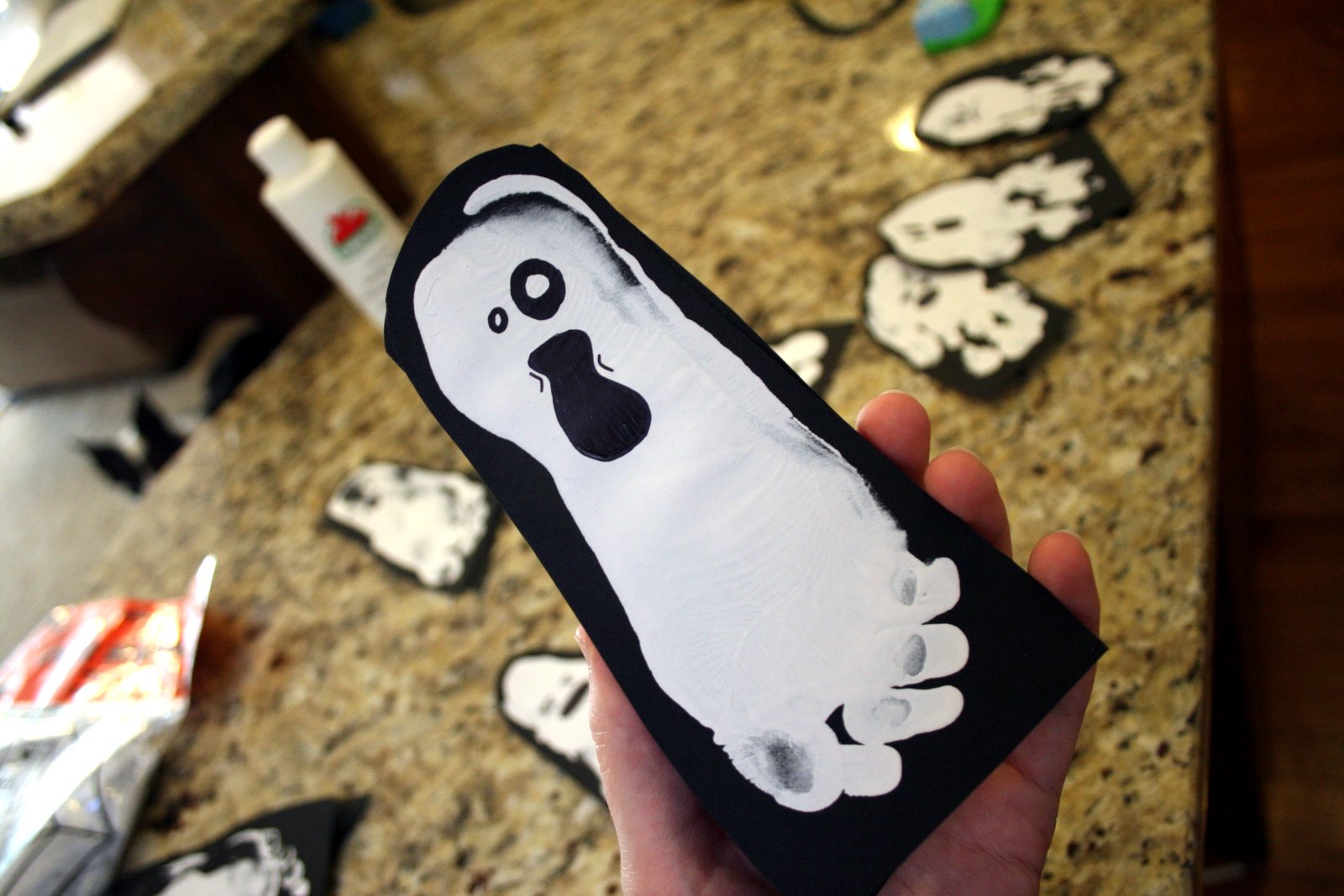 Jubilation Studios: Toddler Craft - Ghost Foot Prints