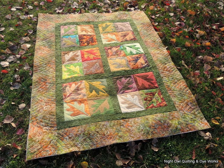 Night Owl Quilting & Dye Works: Turning Leaves