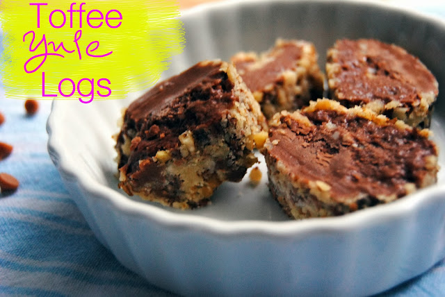 Your Mom's A Vegan: Vegan MoFo, Day 19: Toffee Yule Logs