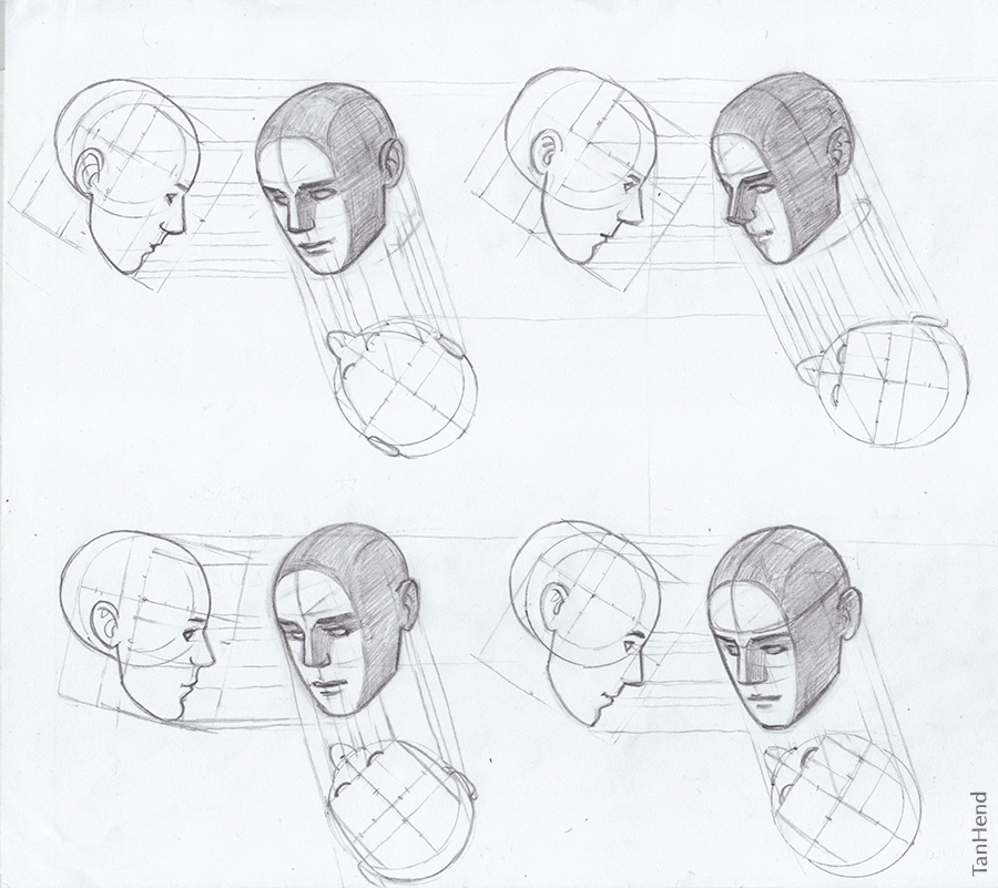 Draw Speak: Angled Projection Head Practice