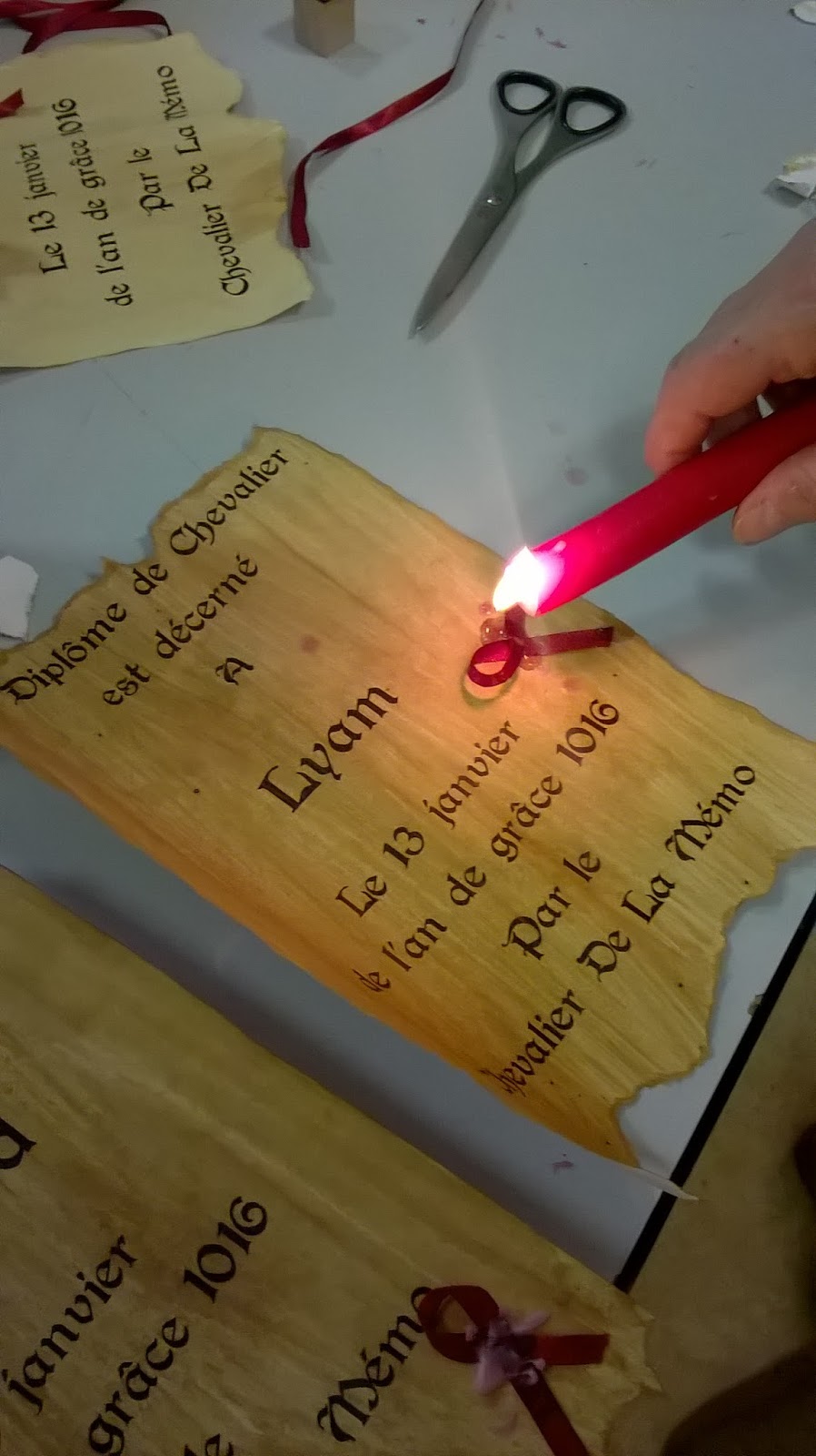 Les diplômes de chevalier