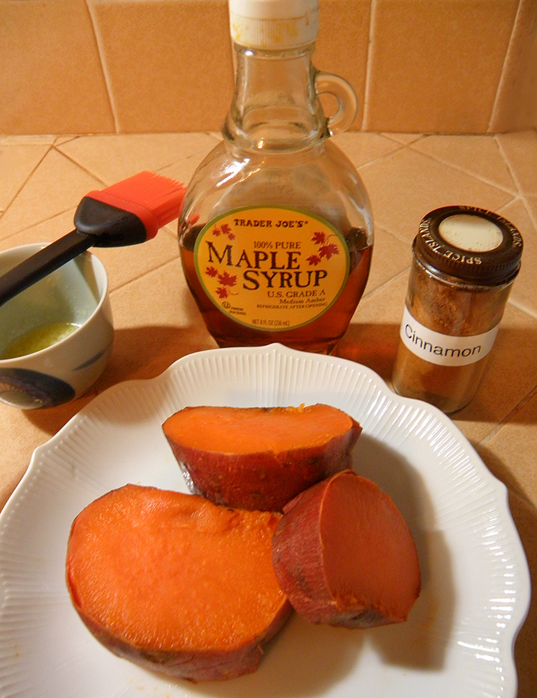 Seasonal Eating Simply Baked Yams