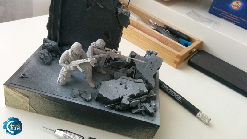 How to make a modern ruined urban scenic base? | Coloured Dust