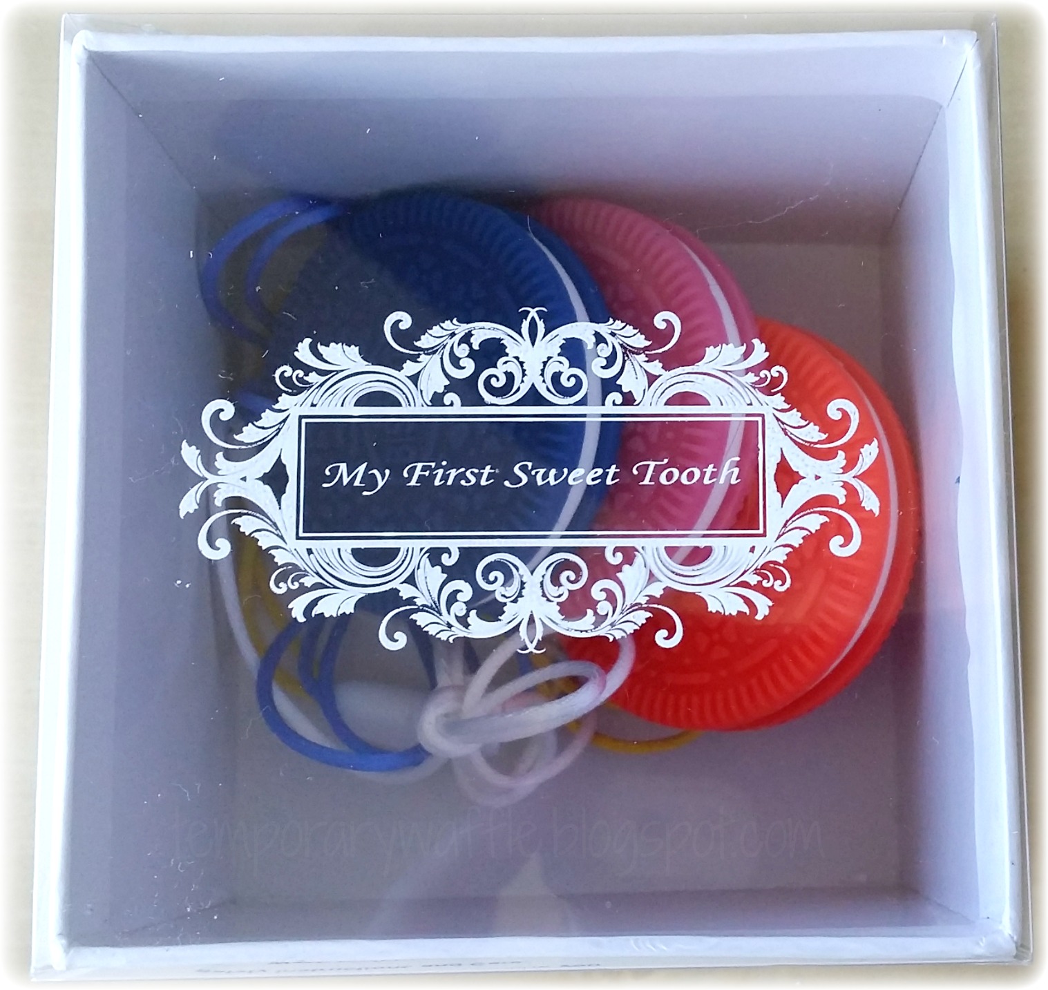 Temporary Waffle: My First Sweet Tooth Cookie Shaped Baby Teethers