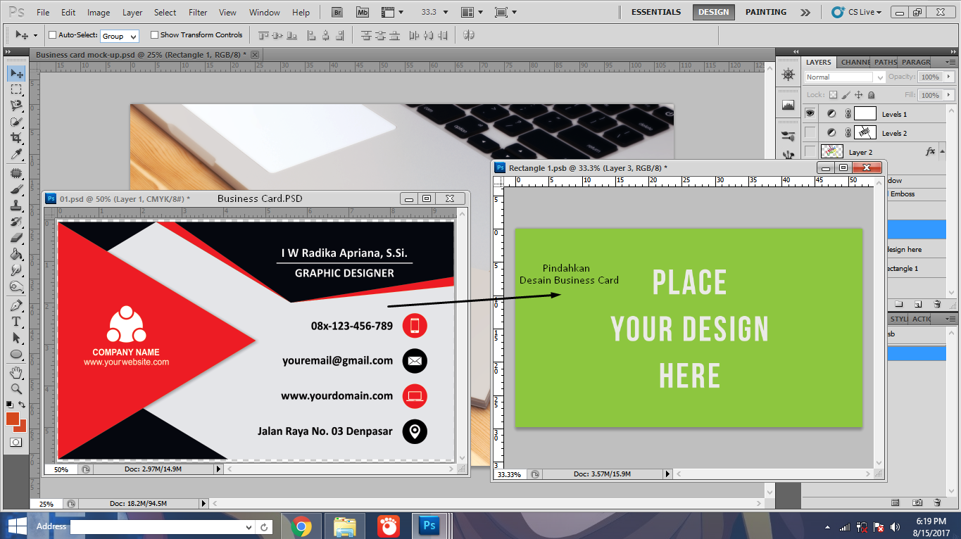 Di Balik Desain Grafis : Memperindah Desain Dengan Mock UP