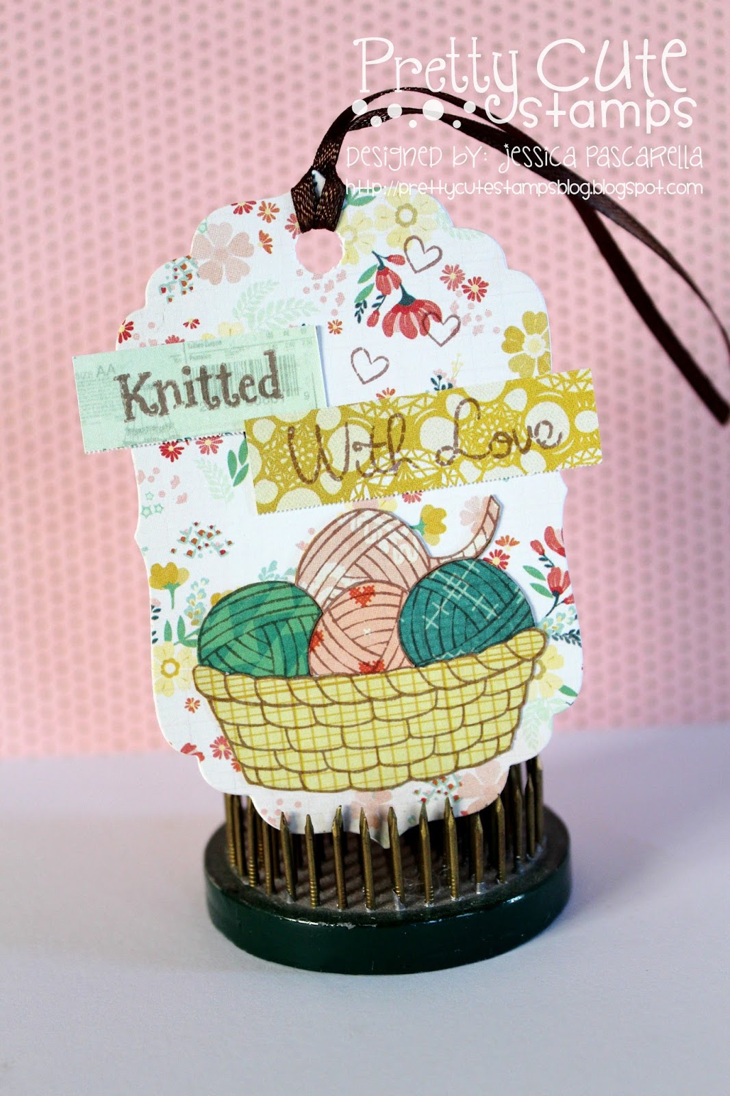 Kissin' Krafts: Pretty Cute Stamps Monthly Challenge - Include a Ribbon