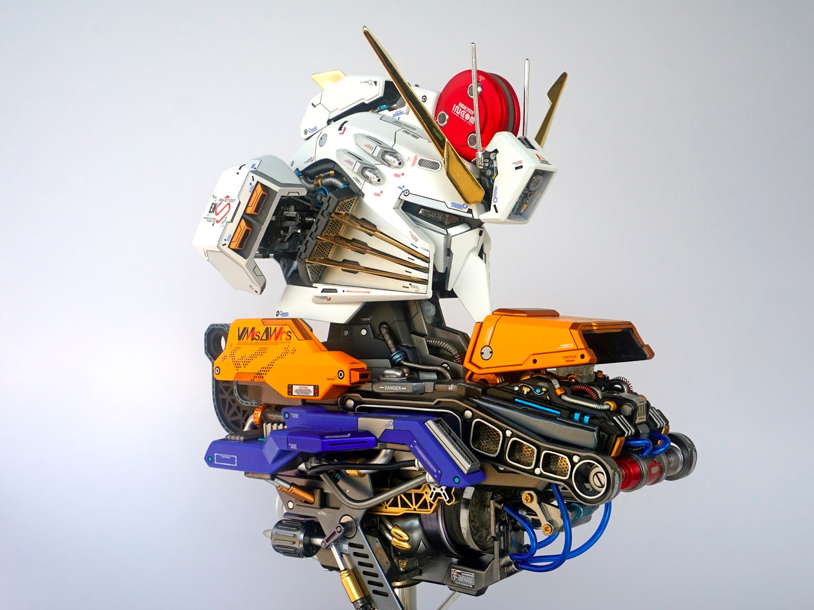 Custom Build: 1/24 GSM EX-S Gundam Head Bust Display