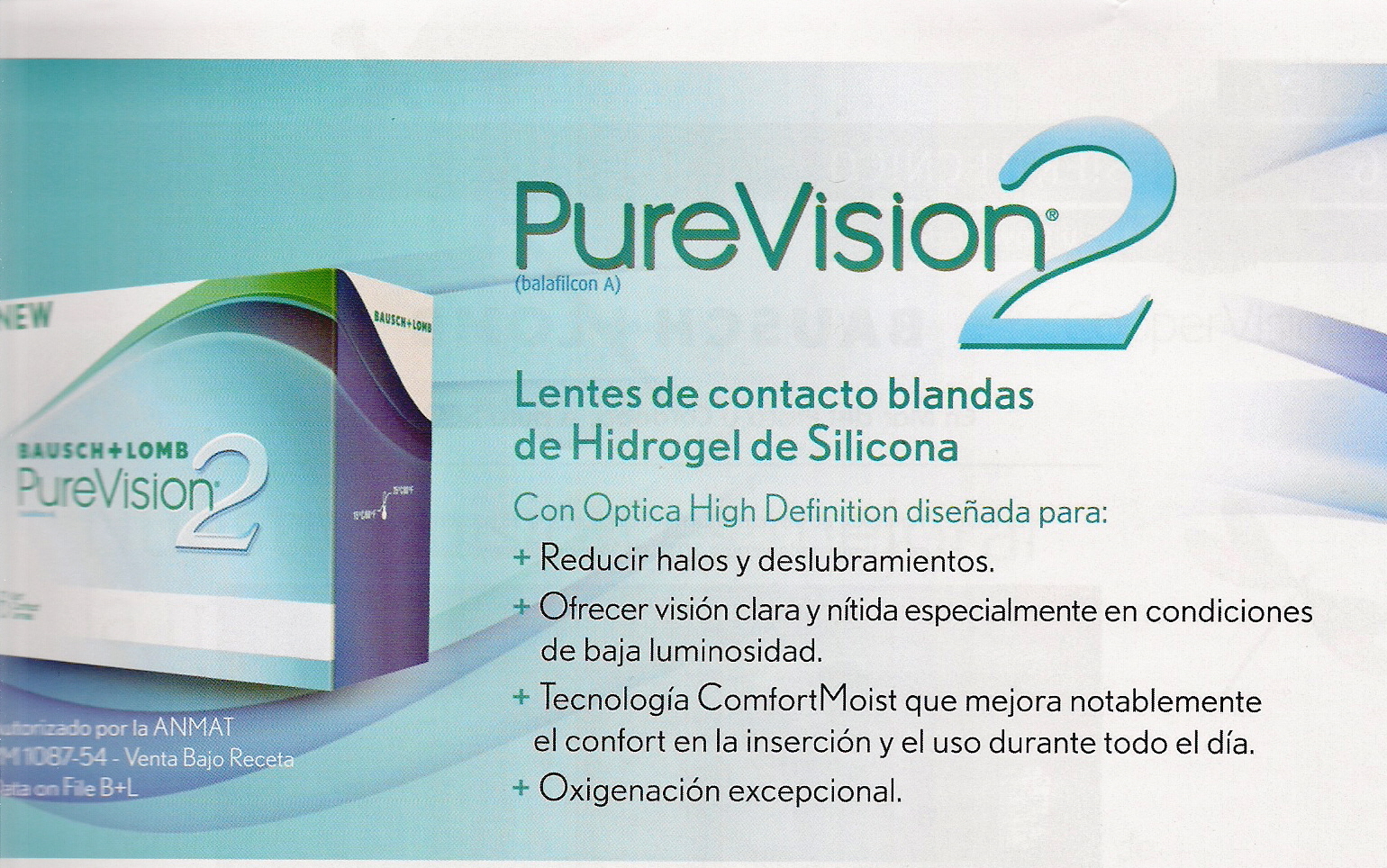 CoFaust lentes de contacto: PureVision®2