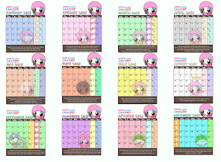 Syahirah Haziqah: FREEBIES KALENDER 2013 KAWAII