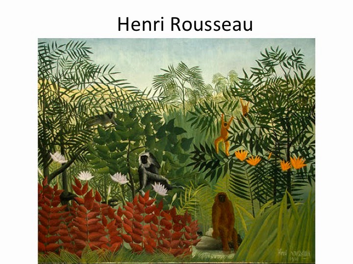 Tales from the Traveling Art Teacher!: Rousseau Jungles with Kindergarten