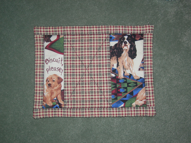 A Legacy of Stitches: A mug rug for my dog!