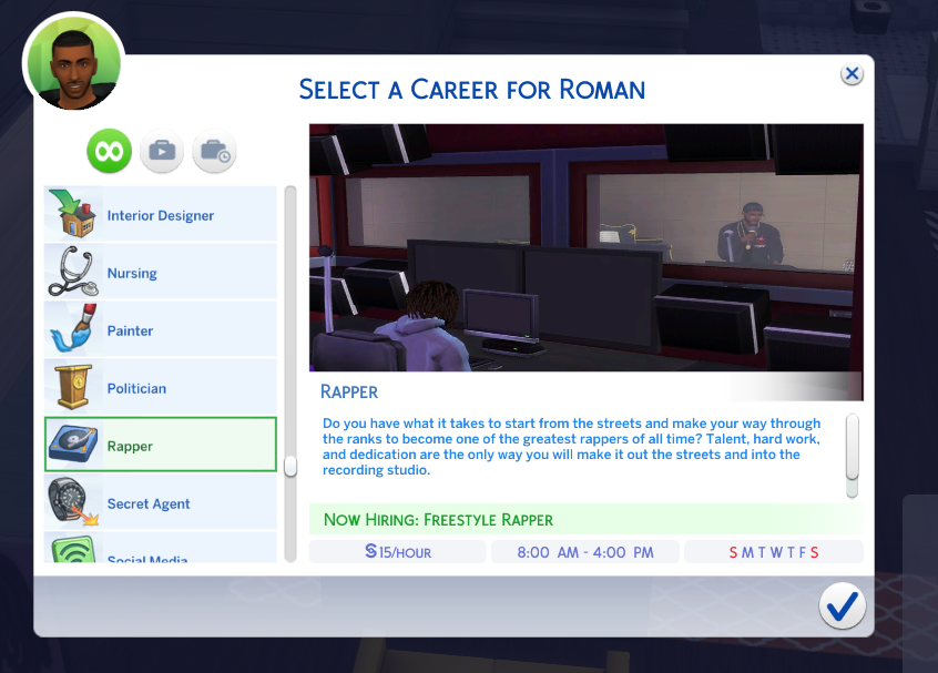 The Black Simmer: Rapper Career by So High Sims