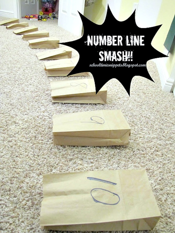 A Smashing Fun Number Line Activity | School Time Snippets