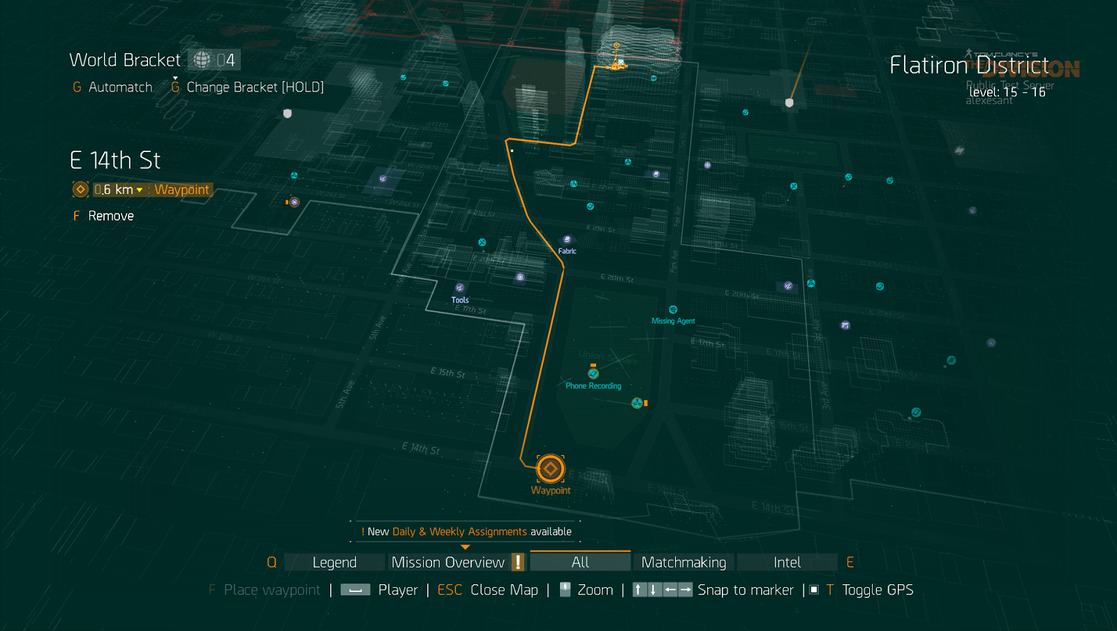 The Division - Roaming Bosses map locations - Open World in patch 1.4 ...