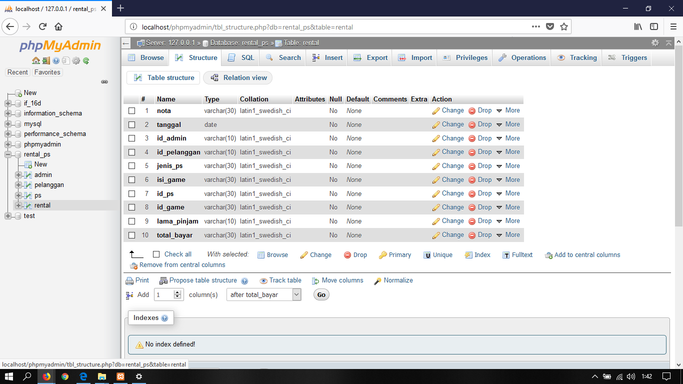 Tugas2 ERD dan Database Rental PS