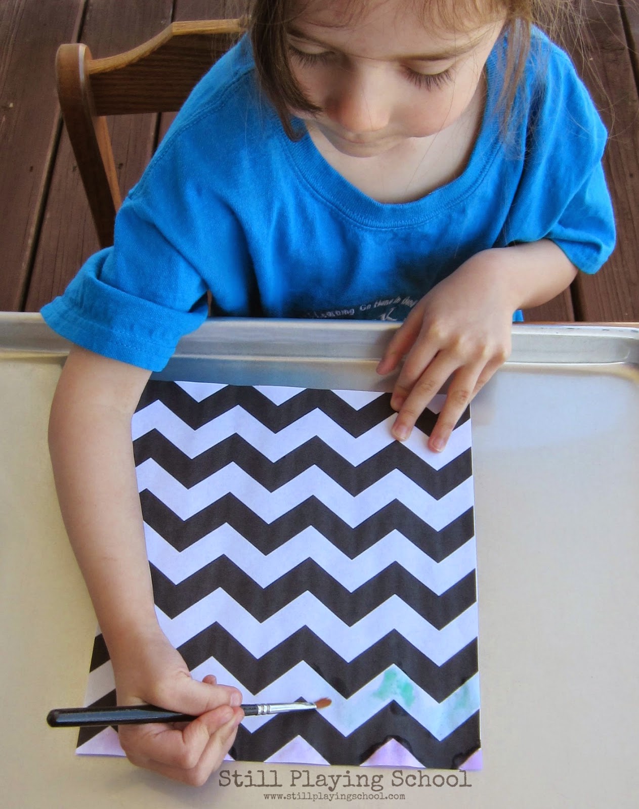 Zig Zag Painting | Still Playing School Zig Zag Painting | Still Playing School