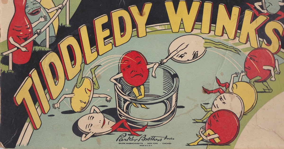 Papergreat: Top of an old box of Tiddledy Winks