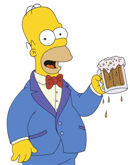 Fotos homero Simpson bebiendo cerveza - Imagui