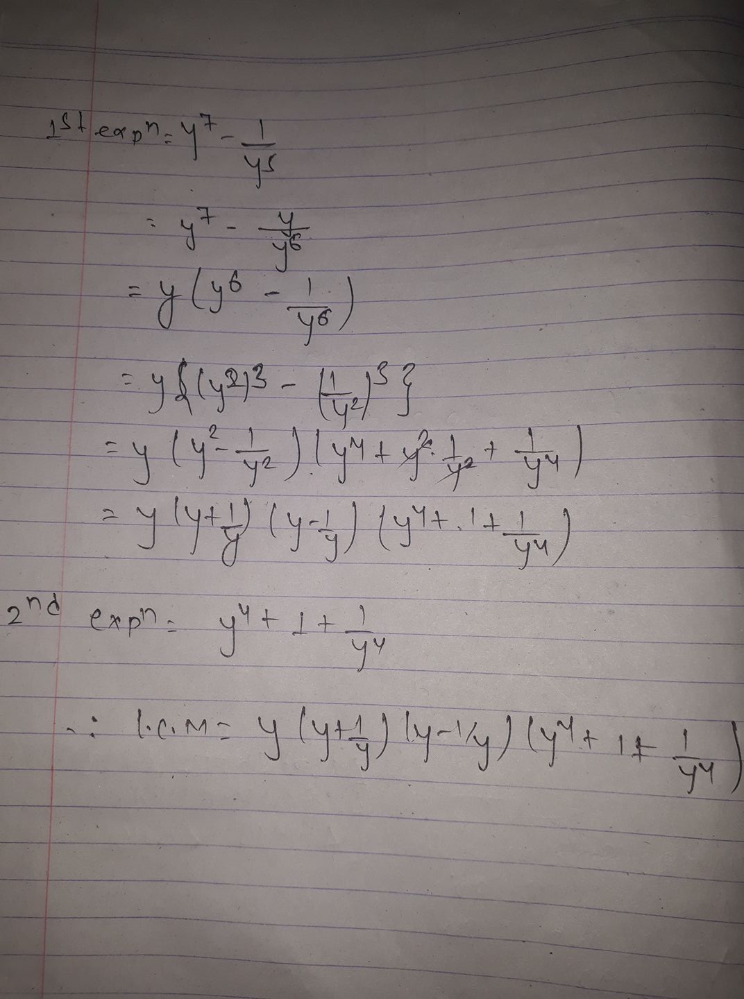 Q Find The L C M Of Y 7 1 y 5 And Y 4 1 1 y 4 S E E Solution q-find-the-l-c-m-of-y-7-1-y-5-and-y-4-1-1-y-4-s-e-e-solution