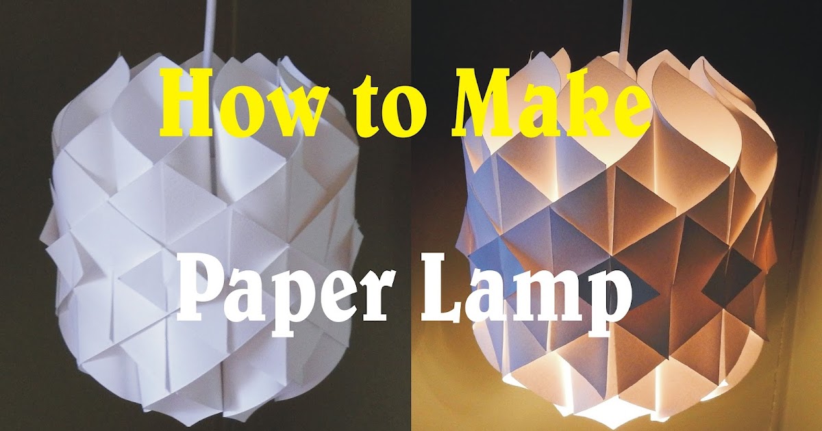 How to make a paper lamp - Pendant light out of paper ~ Tutorial ShowRoom