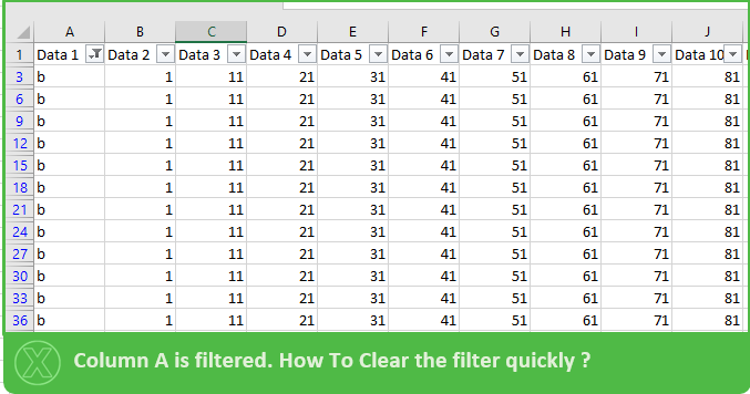 Do My Excel Blog: Excel Tip: Clear / Unfilter FILTERs Quickly