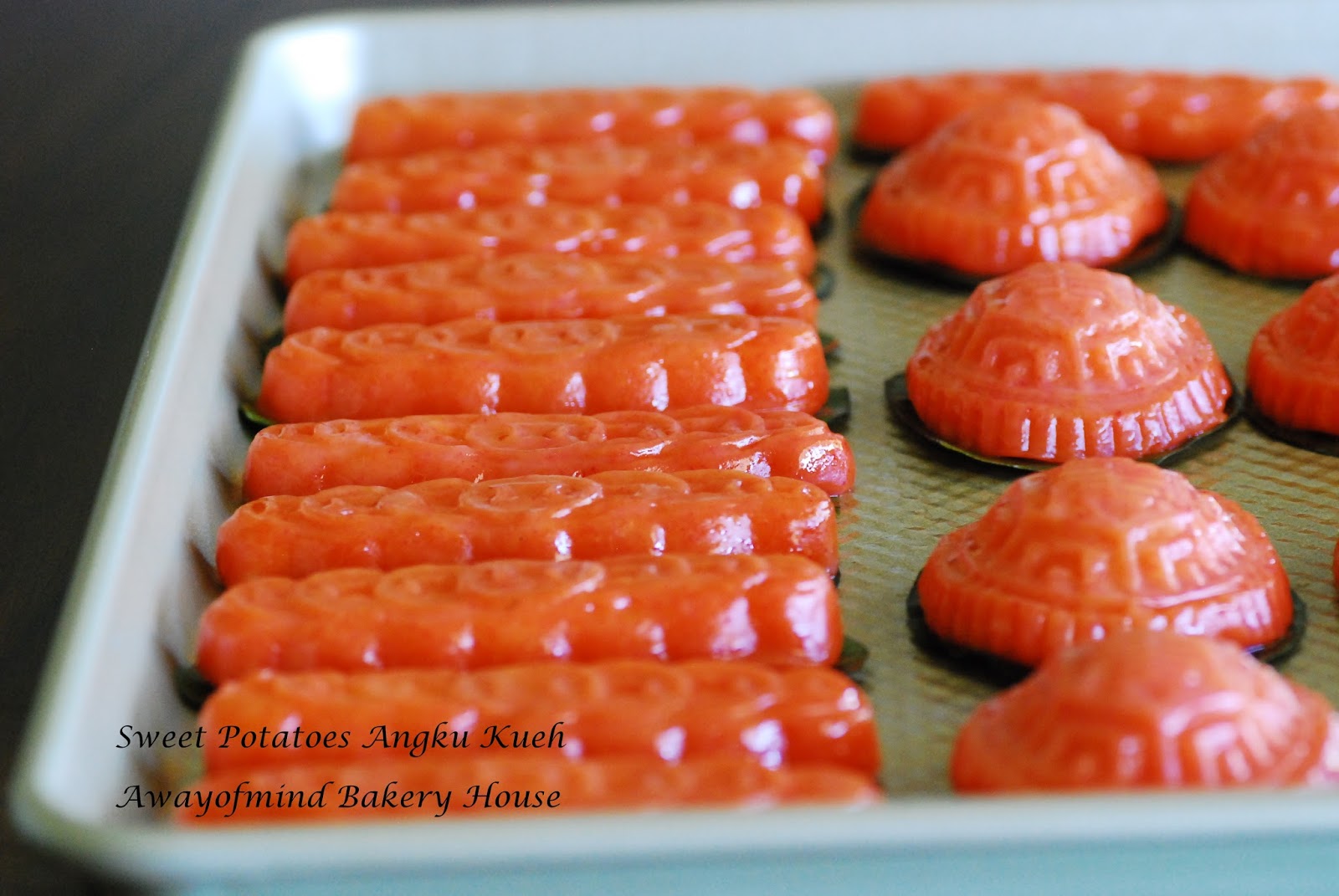 Awayofmind Bakery House: Sweet Potatoes Angku Kueh (Red Tortoise Cake) 2016