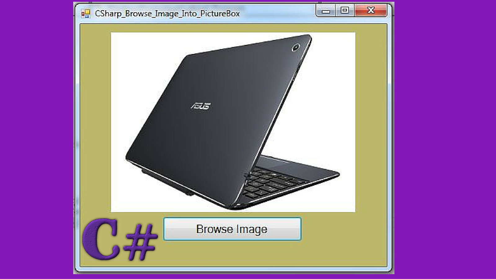 C How To Browse An Image Into A Picturebox In C C Javaphp Programming Source Code