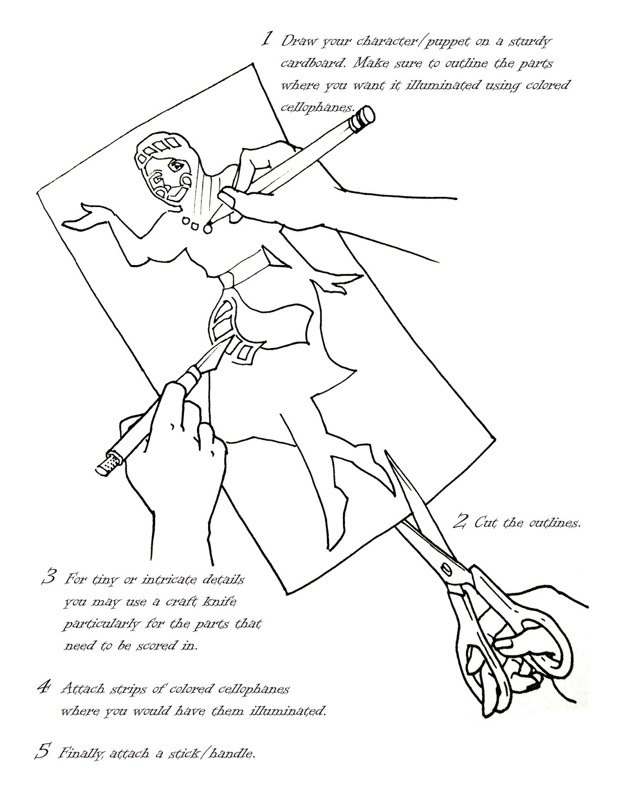 Craftventure Time: How to Make A Shadow Puppet