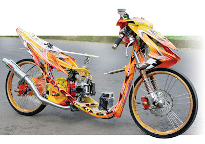 racing look style: Yamaha Mio Drag Racing Airbrush Modifikasi