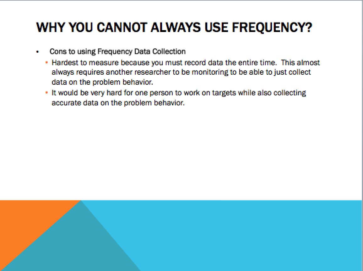 ABA Therapy: Comparison of Frequency, Interval, and Time-Sampling ...
