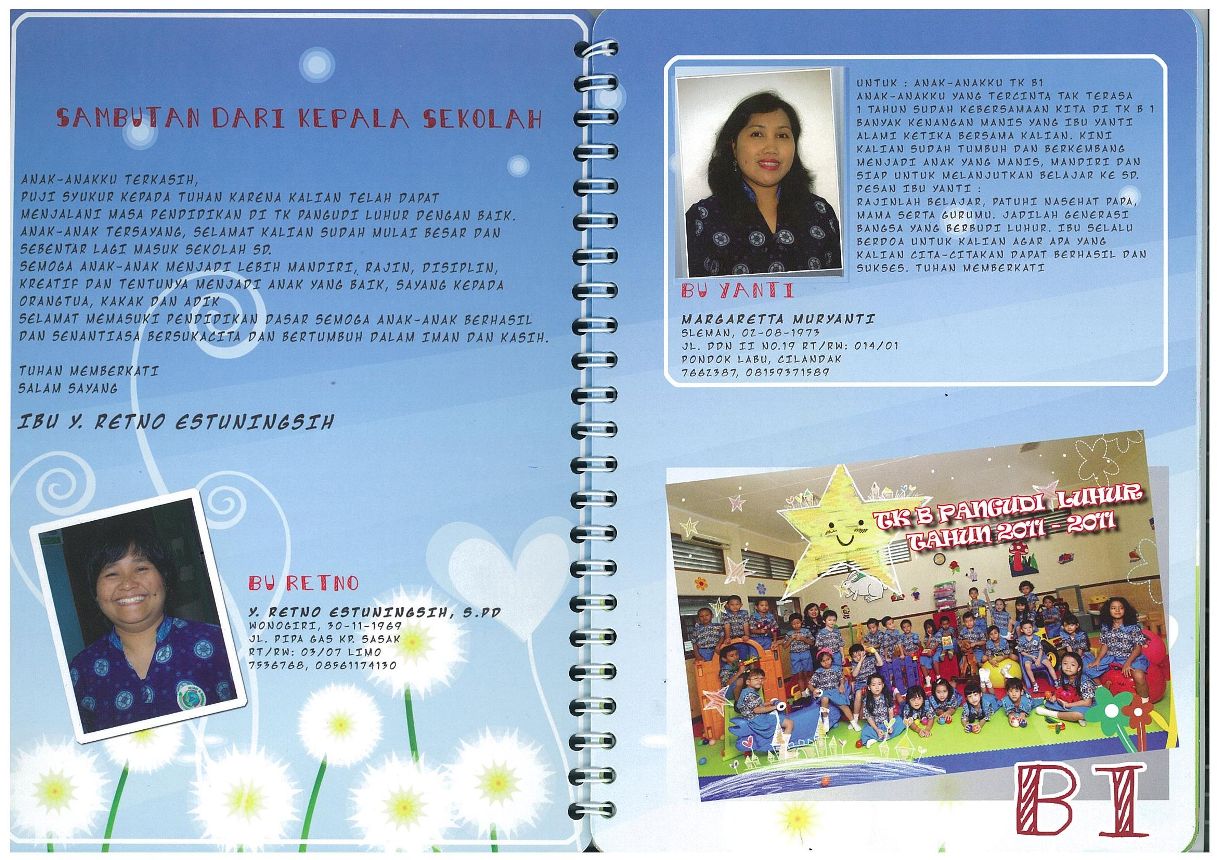 Keluarga Kecapi dan Kisahnya: Yearbook TK Nadhisa, 2011