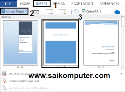 Cara membuat cover page di ms word - Ilmu Komputer dan Tutorial