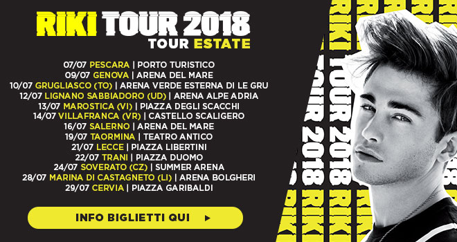 Riki: l'idolo delle teenager porta il suo tour in Puglia