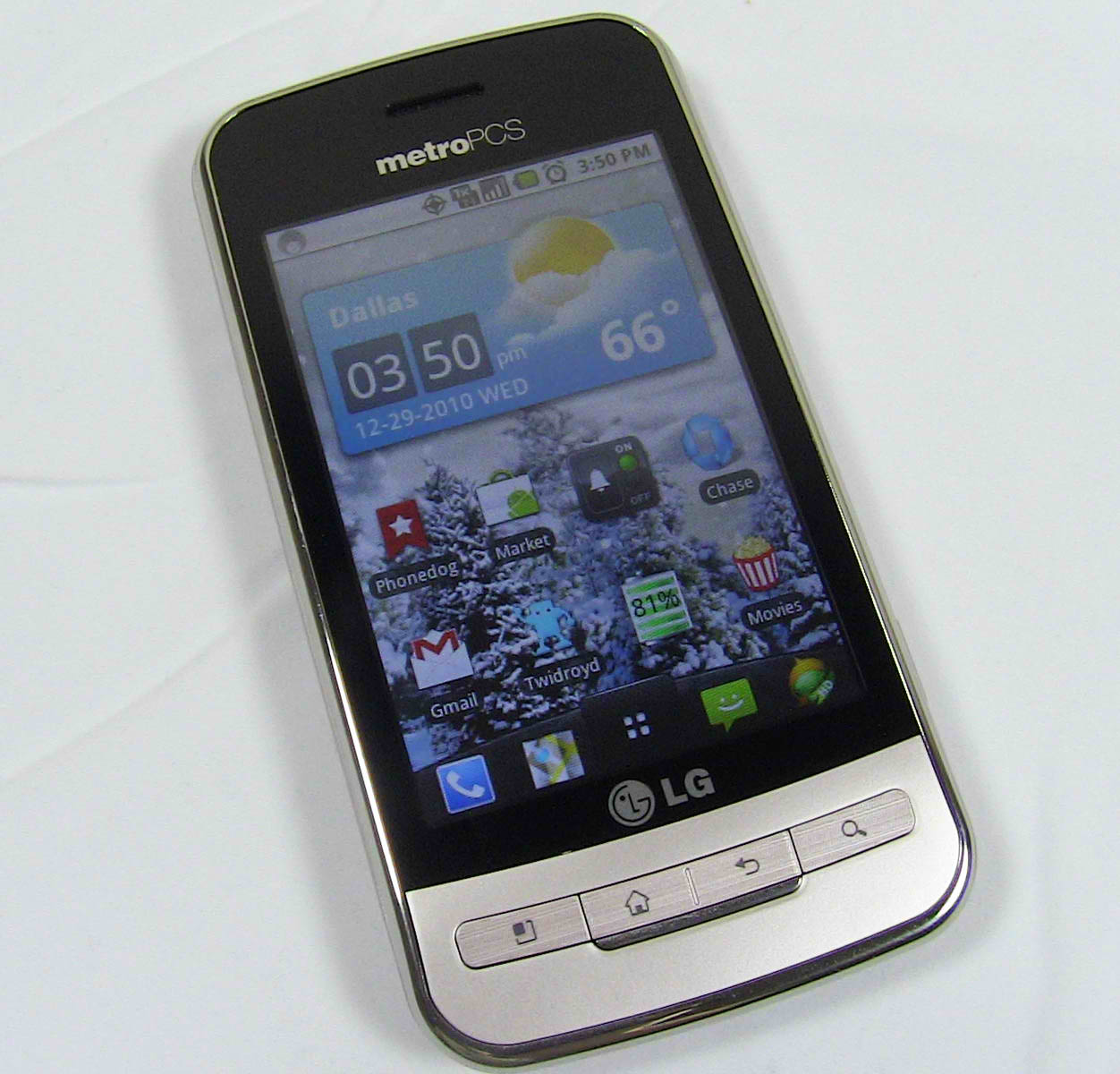 mobile phones: LG optimus m