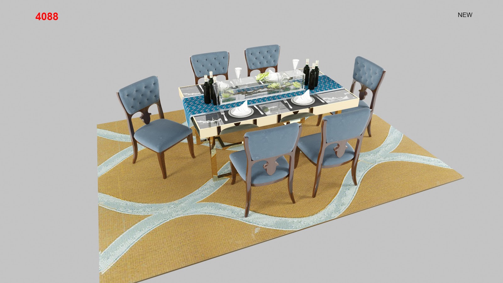 templates 3D: Kitchen & Dining