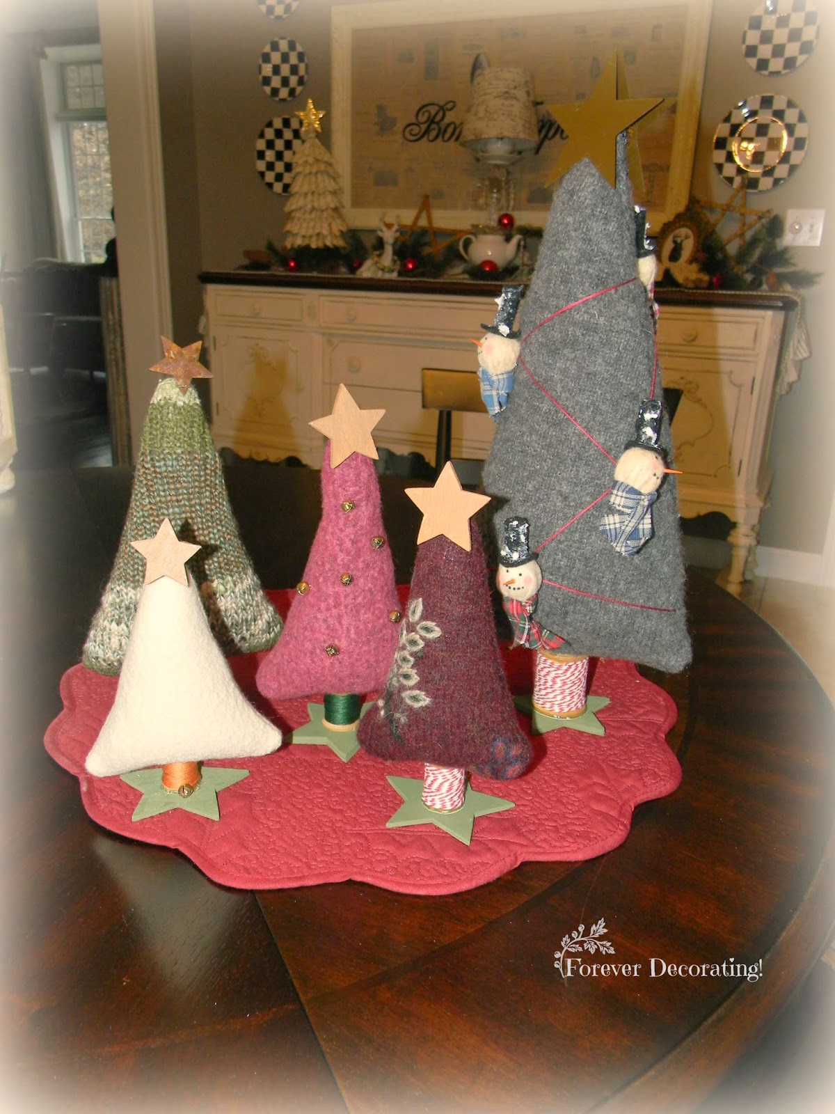 Forever Decorating!: The Cutest Wool Trees