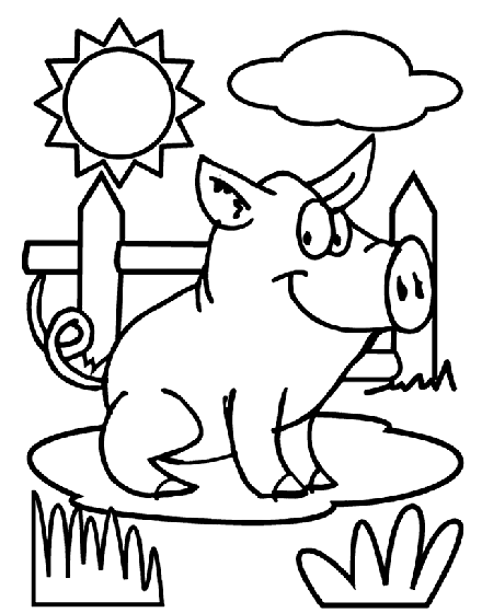 13+ Images Pig Coloring Pages At Farm - Best Coloring Pages For Kids