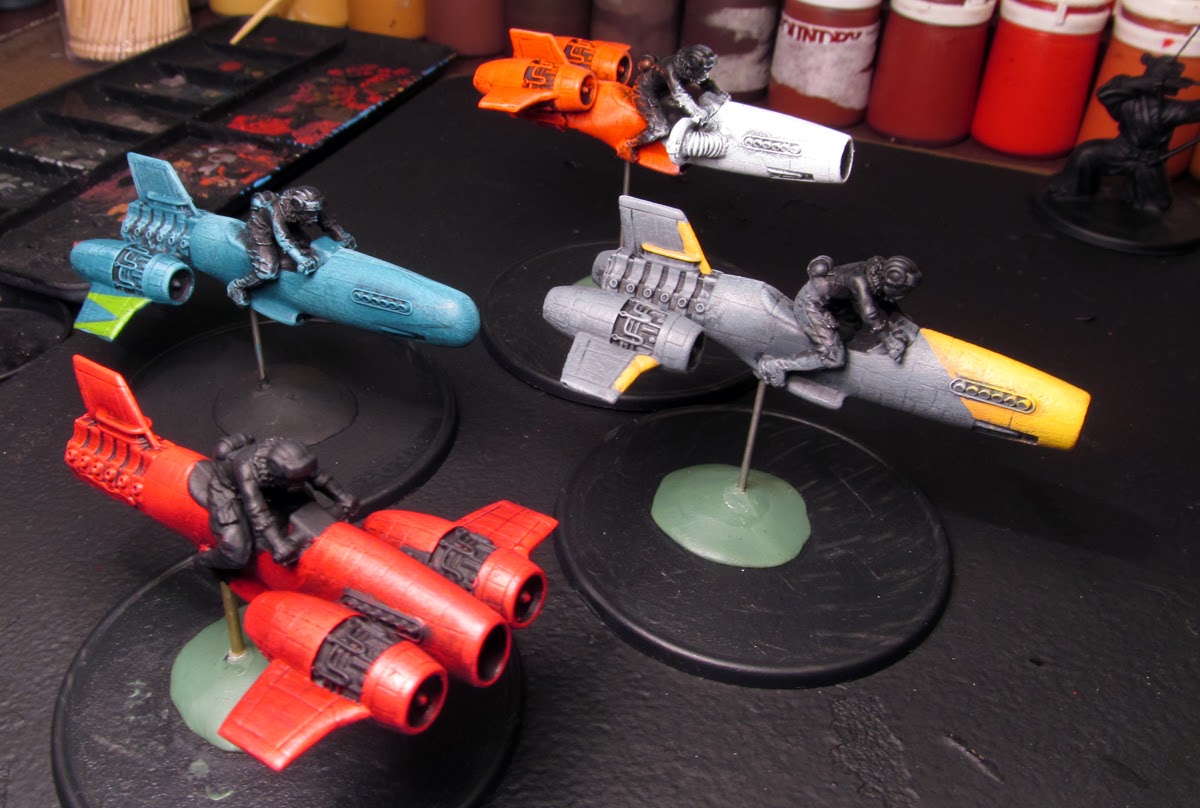 Carmen's Fun Painty Time: Bombshell rockets WIP